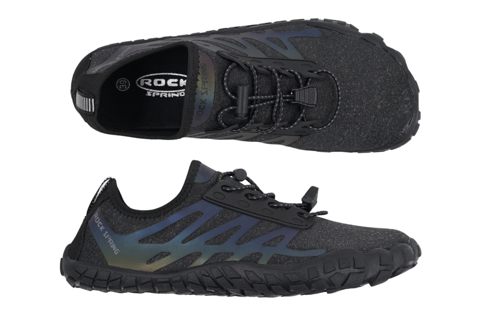 ALEX BLACK GLITTER W | Gumičkové boty, sportovní obuv ROCK SPRING CZ