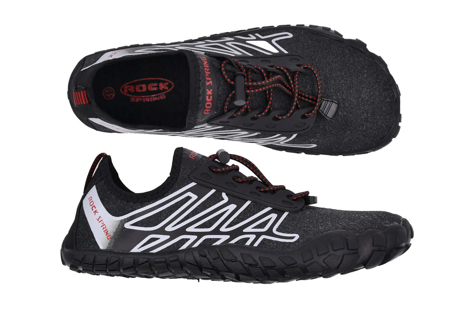 ALEX BLACK/LT.GREY/RED M | Gumičkové boty, sportovní obuv ROCK SPRING CZ